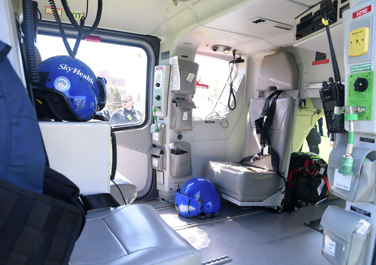 Greenwich police, EMS train for medevac helicopter landing
