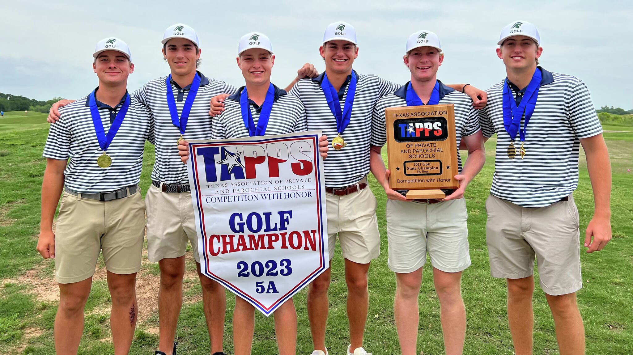 The Woodlands Christian boys win third straight TAPPS golf title