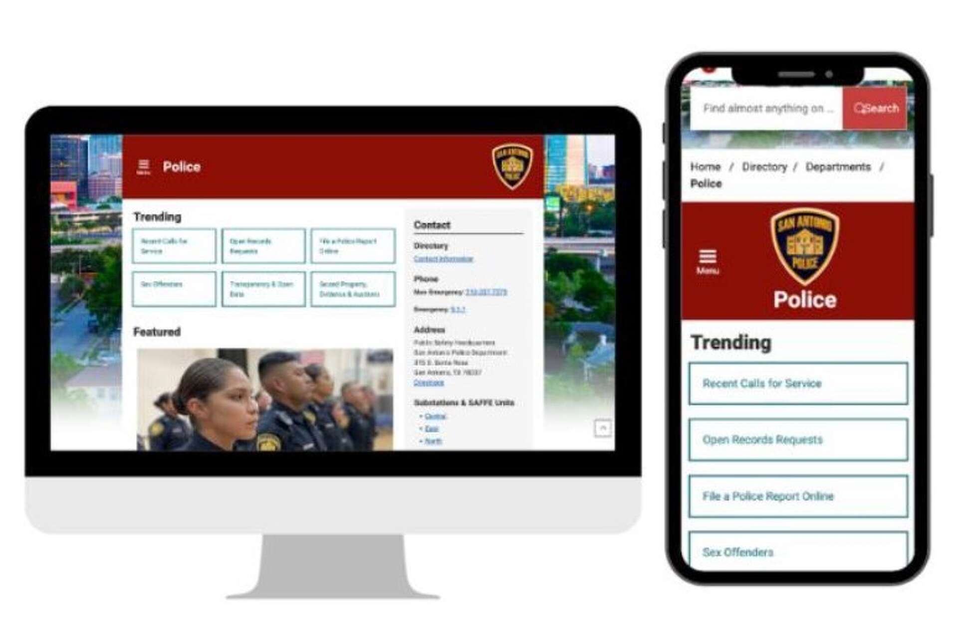 San Antonio Police Department launches new user-friendly website