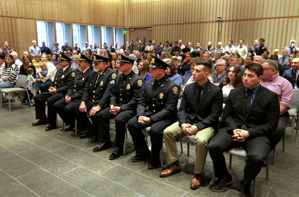 In Photos: Greenwich Police promote five officers