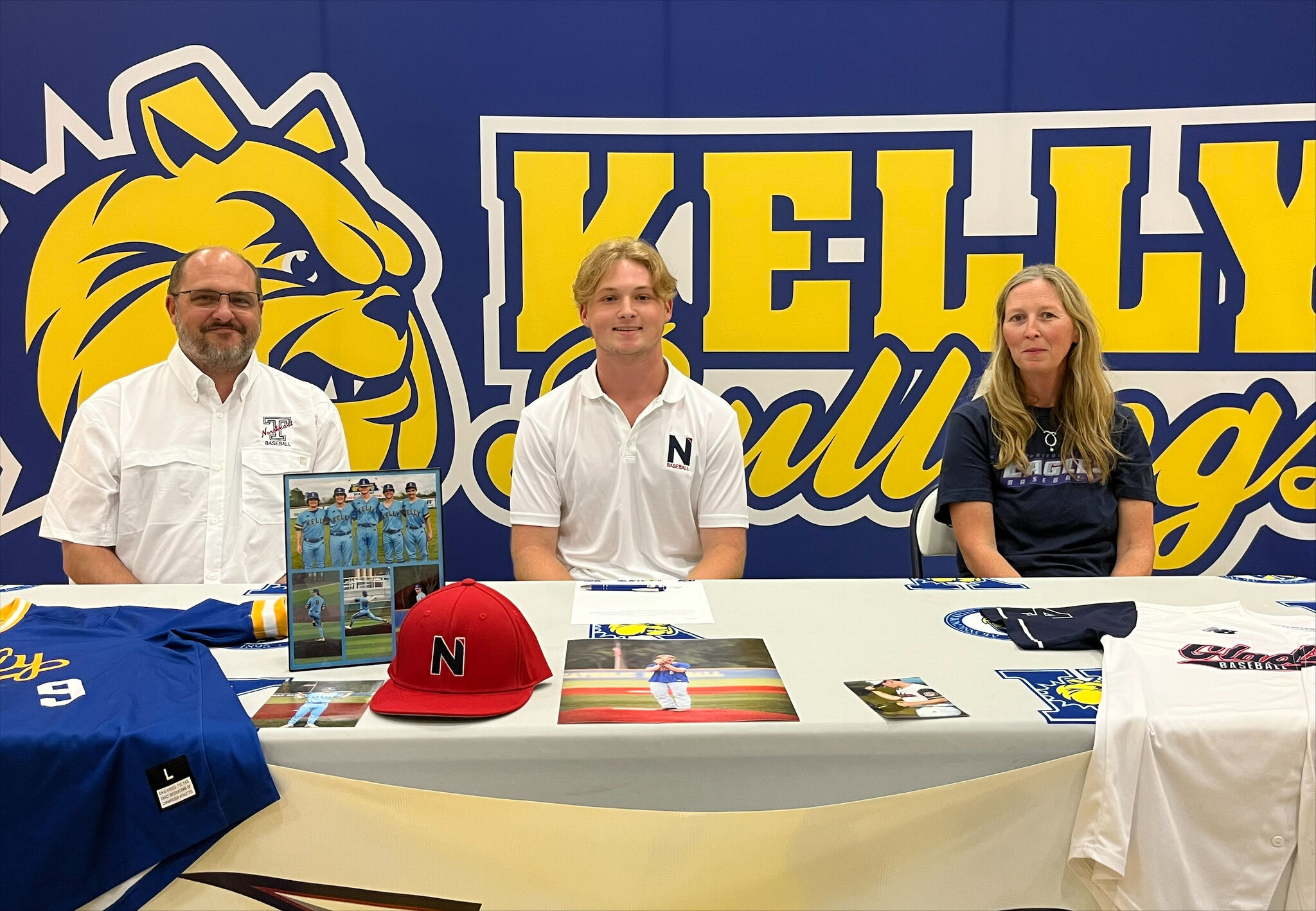 Kelly Catholic pitcher signs with Northeast Texas Community College