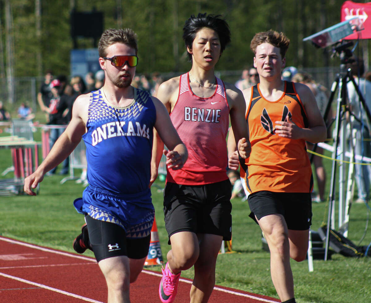 Photos: Onekama track battles fierce opponents in Bruce Garland Relays