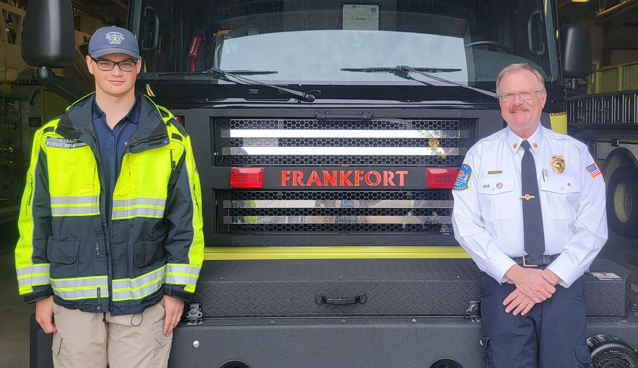 Frankfort High School senior becomes firefighter cadet