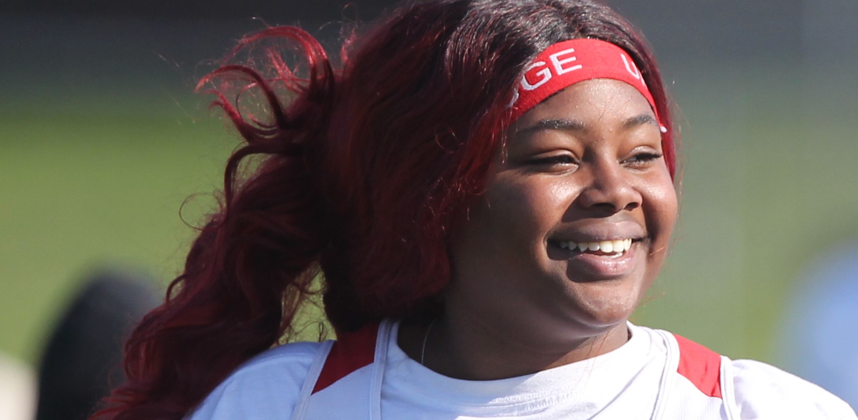 Jacksonville's Jade Thompson wins discus to qualify for state