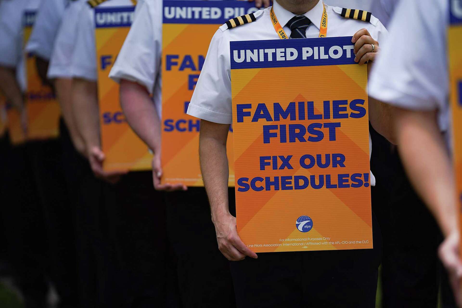 United Airlines pilots picket in Houston, across U.S.