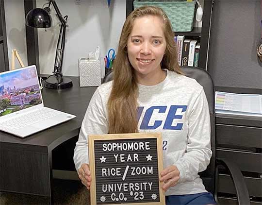 Rice University honors brain cancer student with posthumous degree