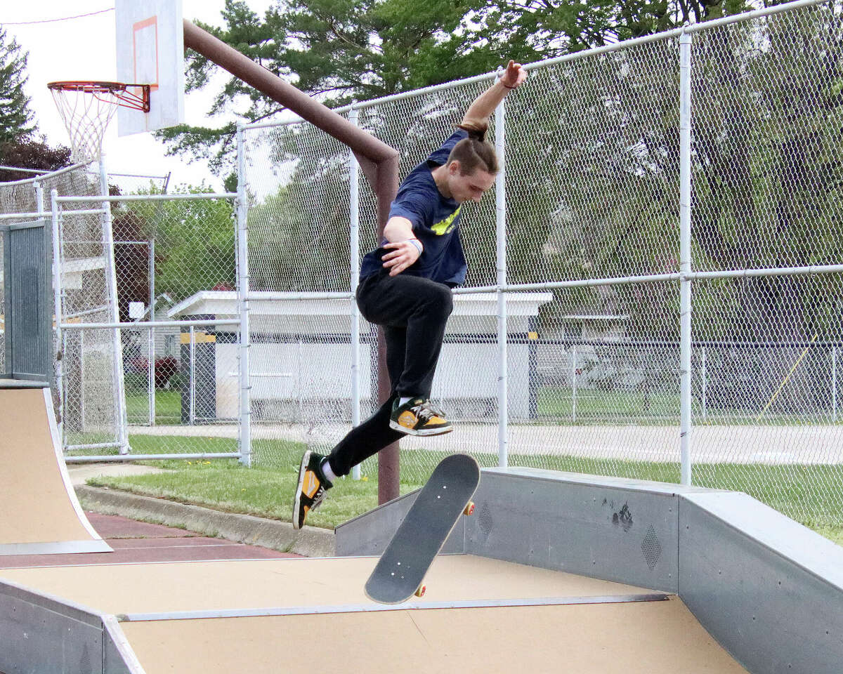 Bad Axe skate ramps open with official test skate