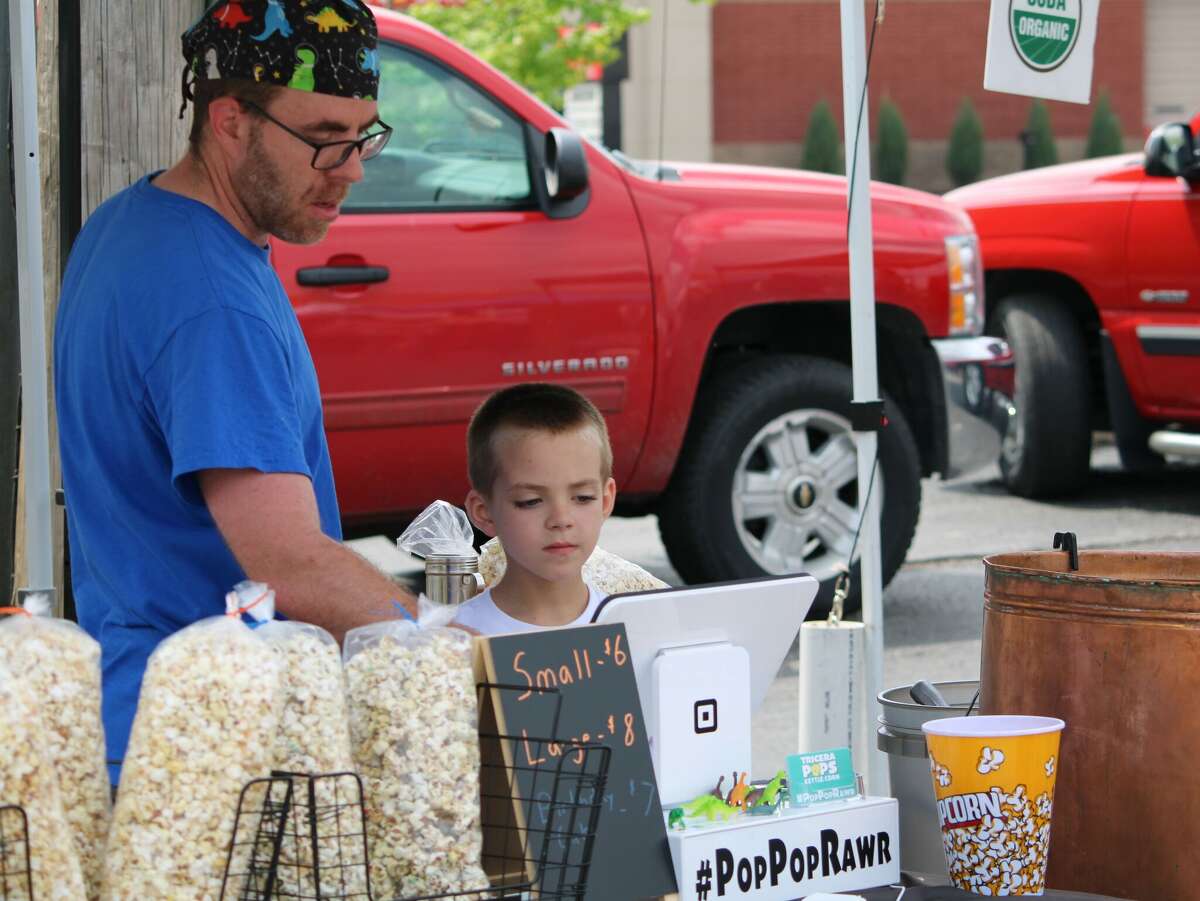 Tricera Pops Kettle Corn one of many Goshen Market vendors
