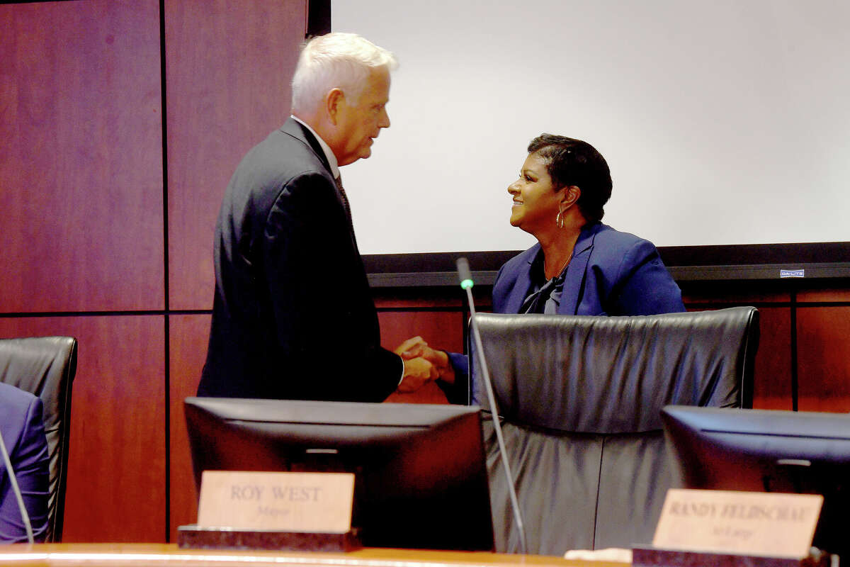 Mayor Roy West and returning council sworn in to office Tuesday