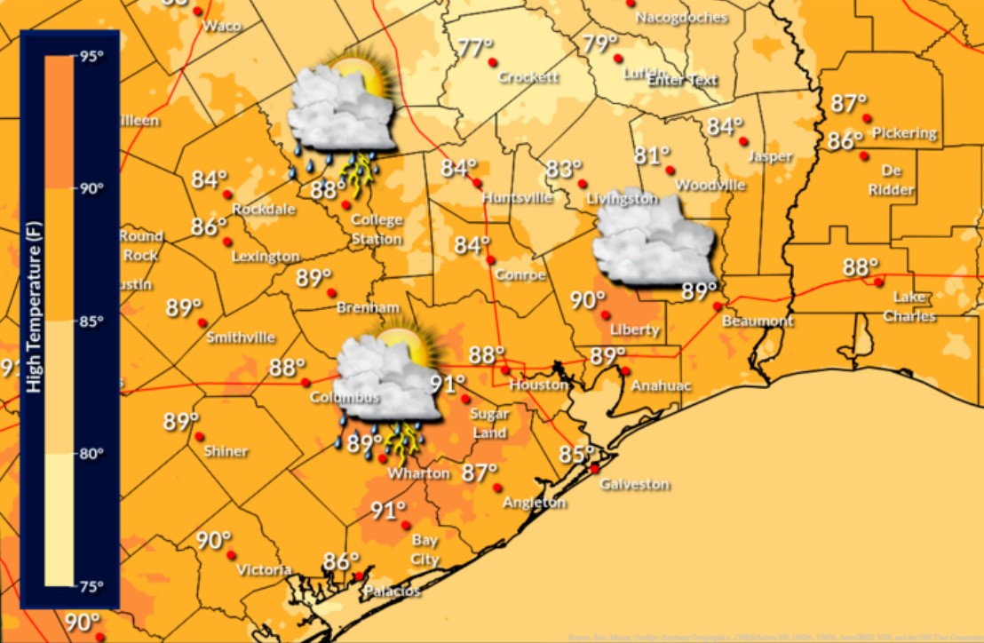 Houston weather: Scattered storms are possible again on Wednesday