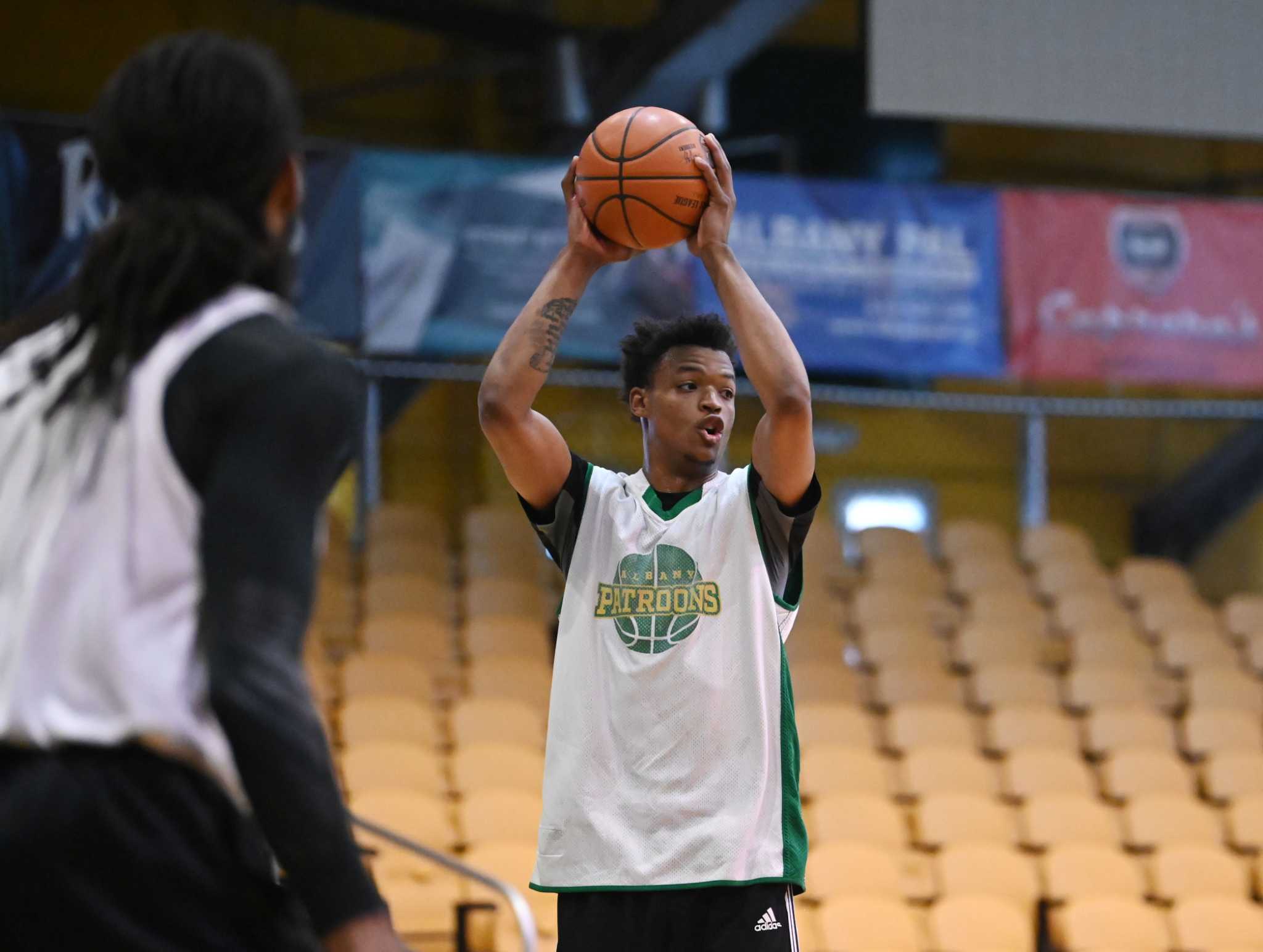 Arrington leads Albany Patroons to win in playoff opener