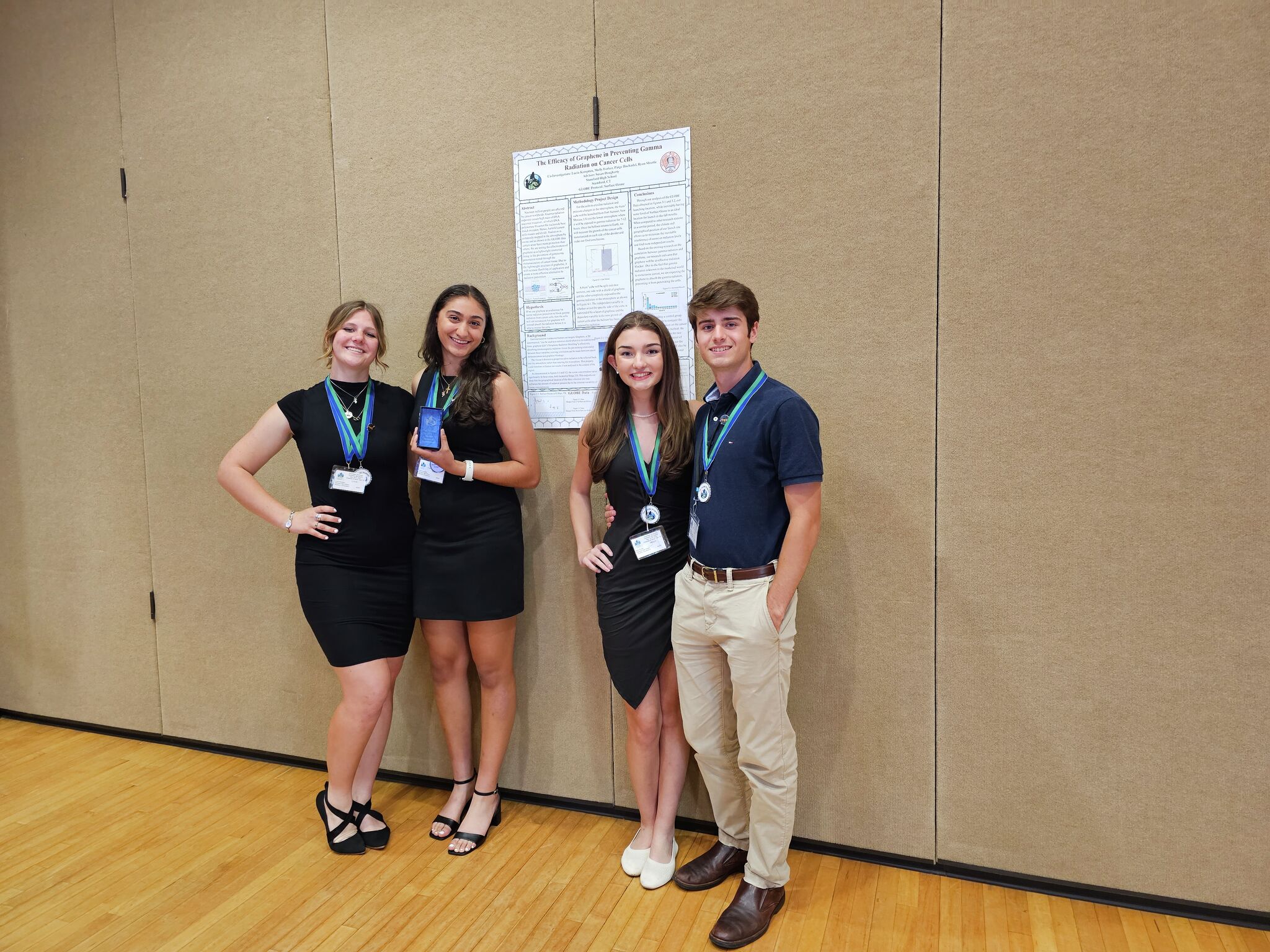 Stamford students win first place at national science symposium