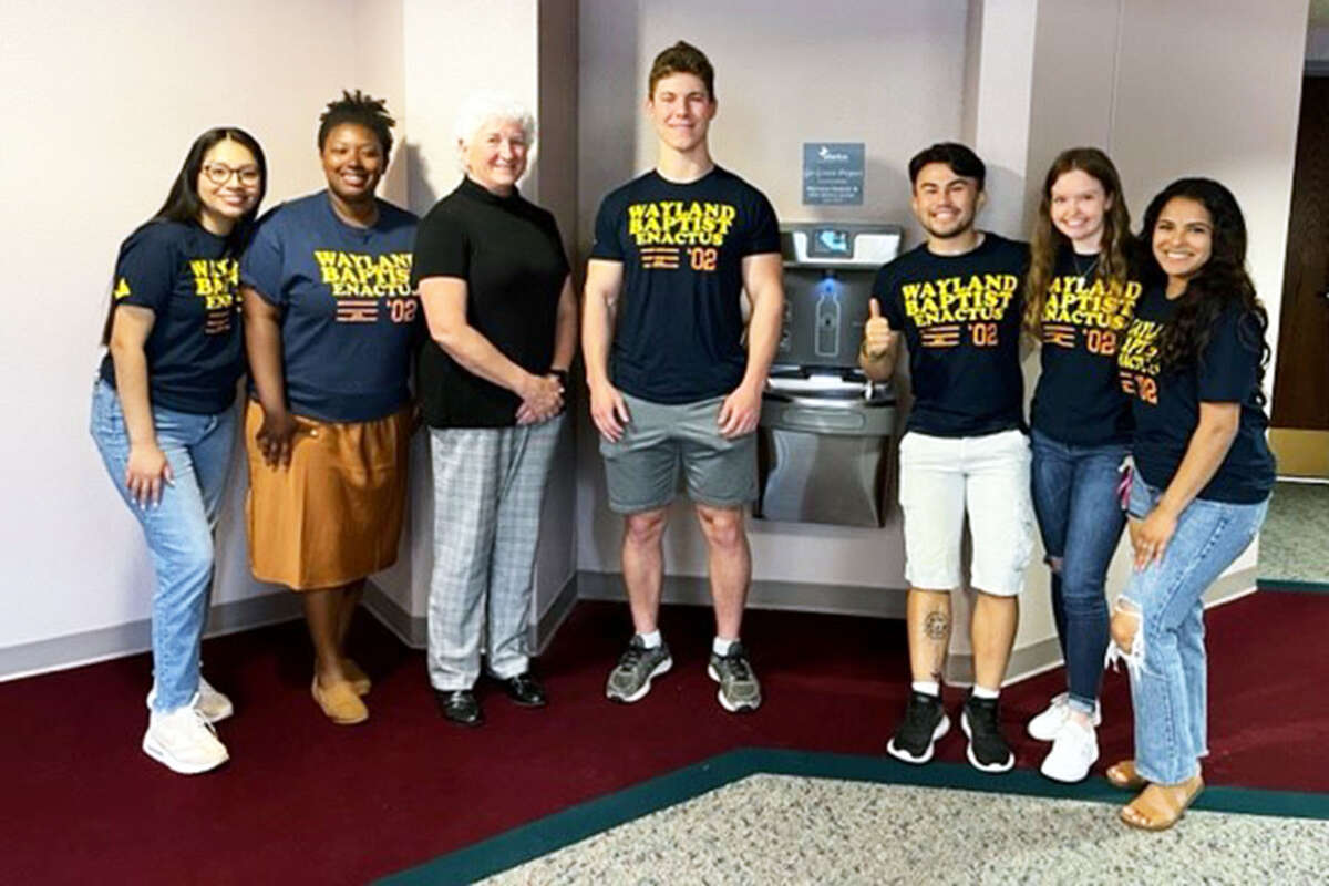 Enactus installs another water bottle filling station at WBU