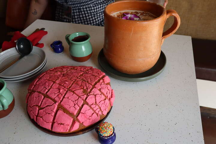 San Antonio's giant concha at Panfila Cantina nails flavors