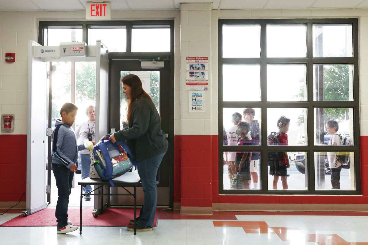 Southside ISD students learn a new routine: Metal detectors.