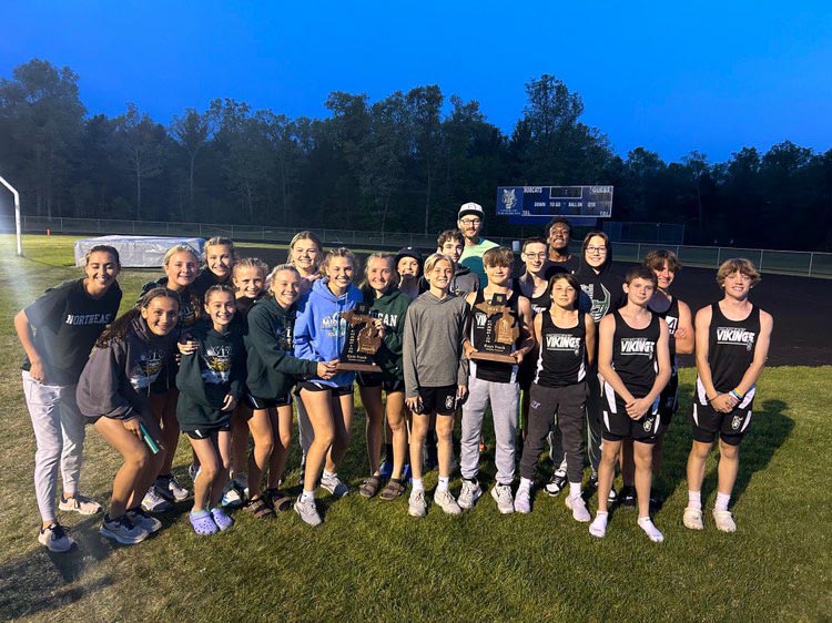 Northeast M.S. track teams win regional championships