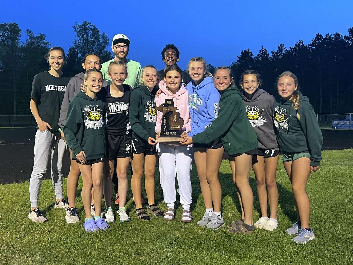 Northeast M.S. track teams win regional championships