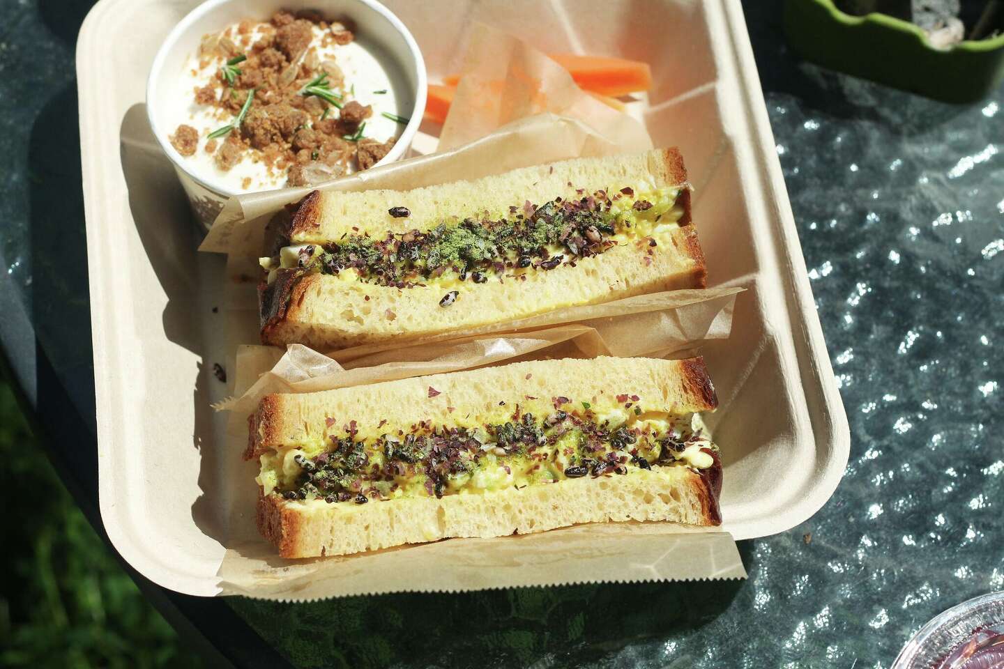 3 Japanese egg salad sandwiches in the Bay Area
