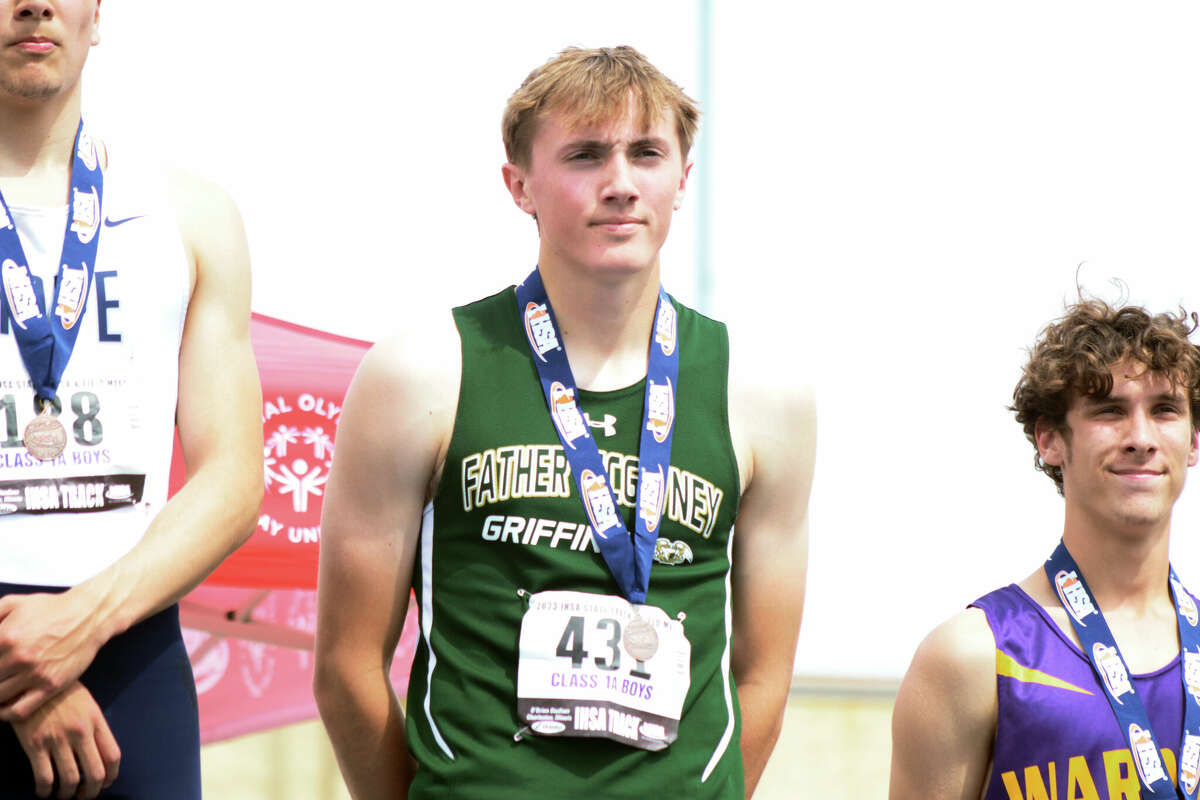 Father McGivney’s Jacob Huber medals at state meet