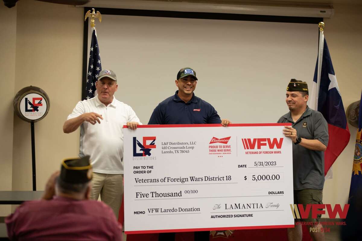L&F Distributors donates $5K to Veterans of Foreign Wars Post 9194