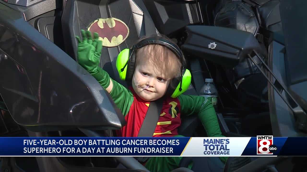 'He can be a kid': 5-year-old fighting cancer serenaded as superhero at ...