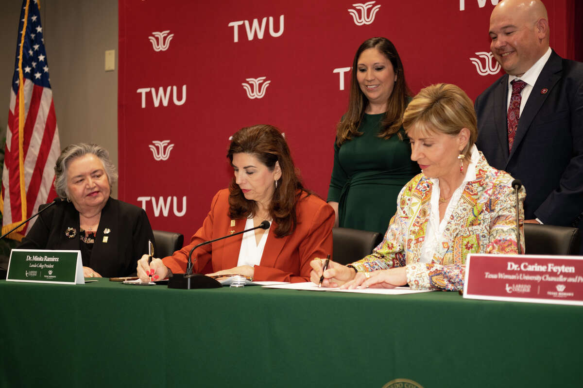 Laredo College, Texas Woman’s sign transfer agreement MOU