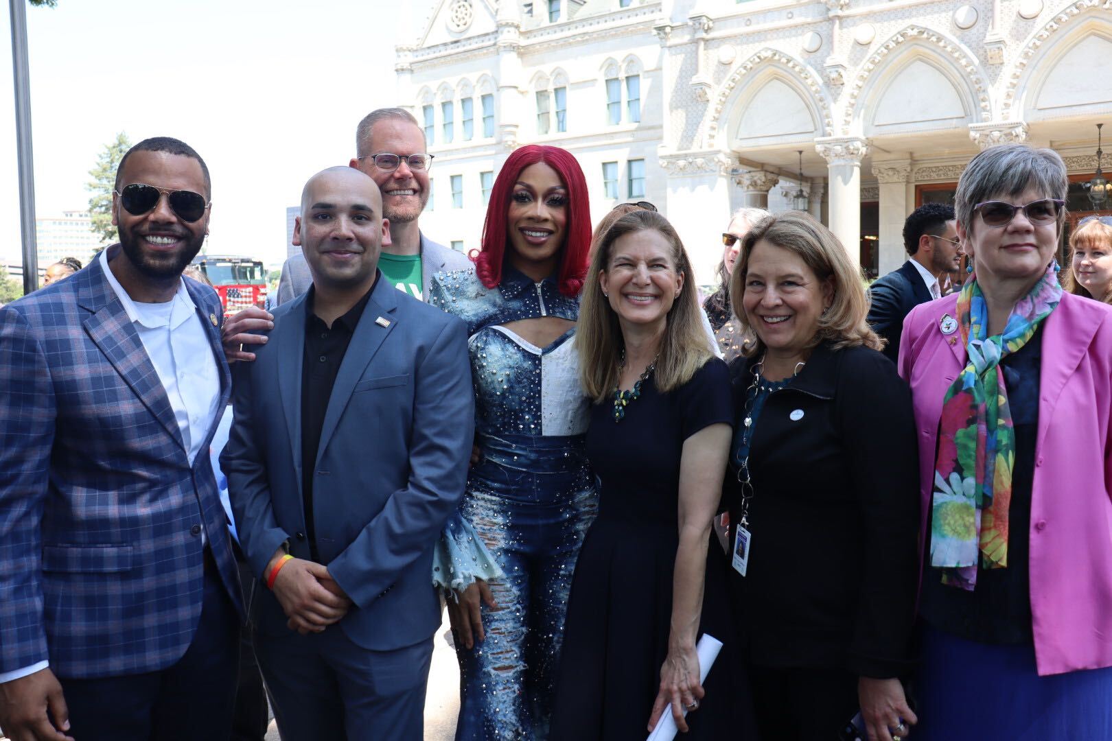 CT officials and drag queen raised Pride flag to kick off Pride