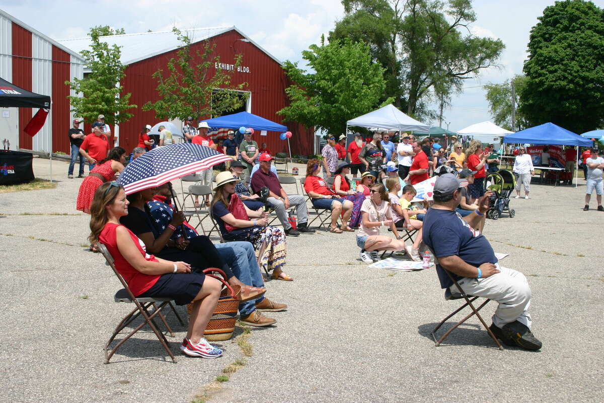 Riley Gaines speaks at Michigan Republican Party rally in Big Rapids
