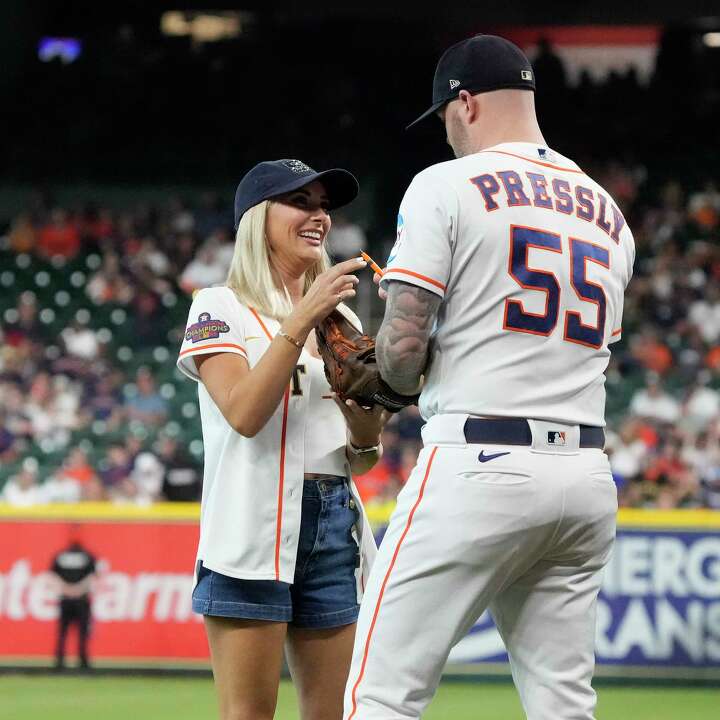 Kat Pressly, Ryan Pressly's wife, discusses trade from Astros to Cubs