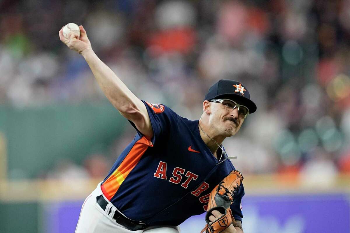 Houston Astros' J.P. France is in full command of his arsenal