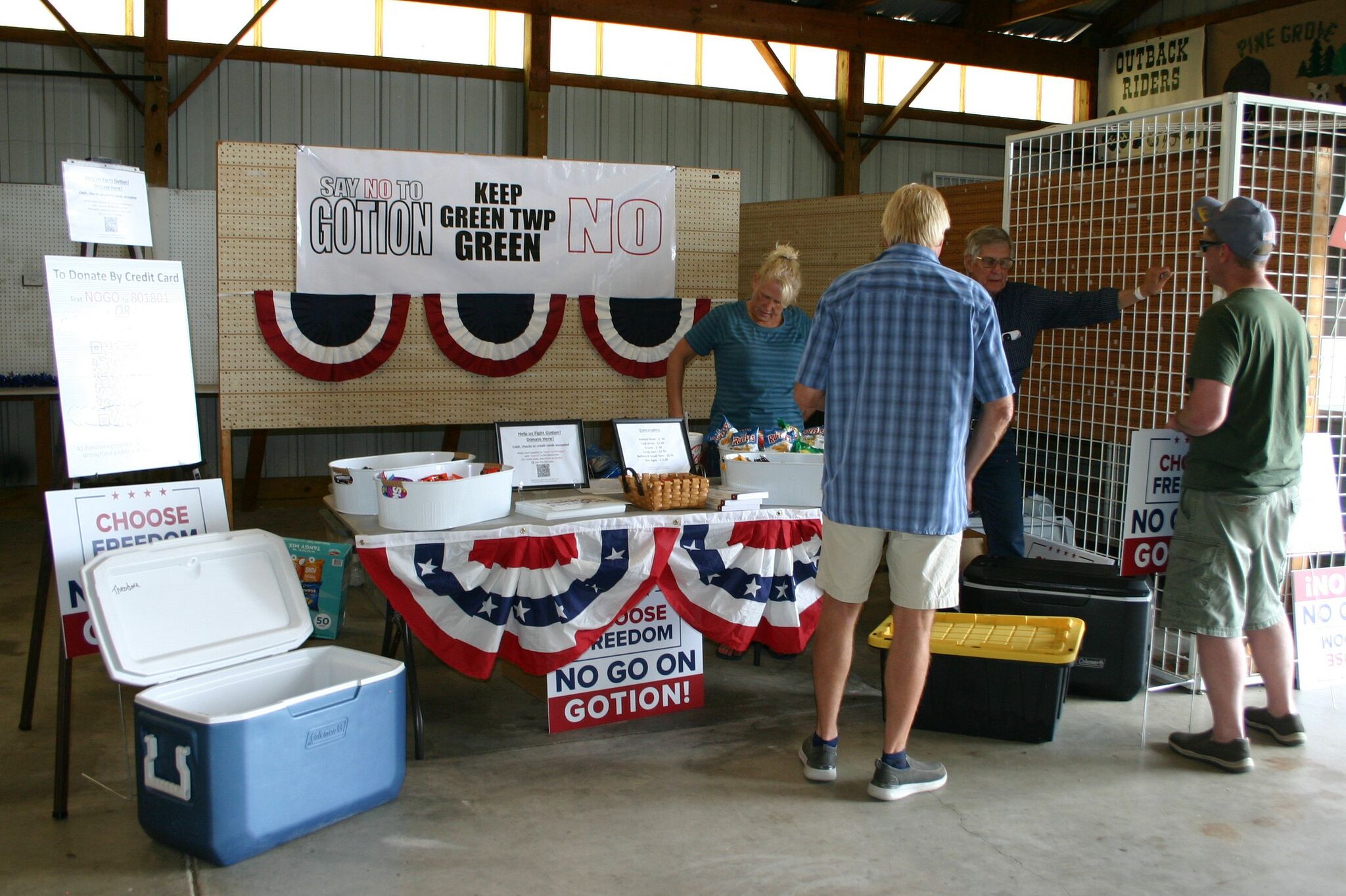 No Go On Gotion attends Republican rally at Mecosta County Fairgrounds