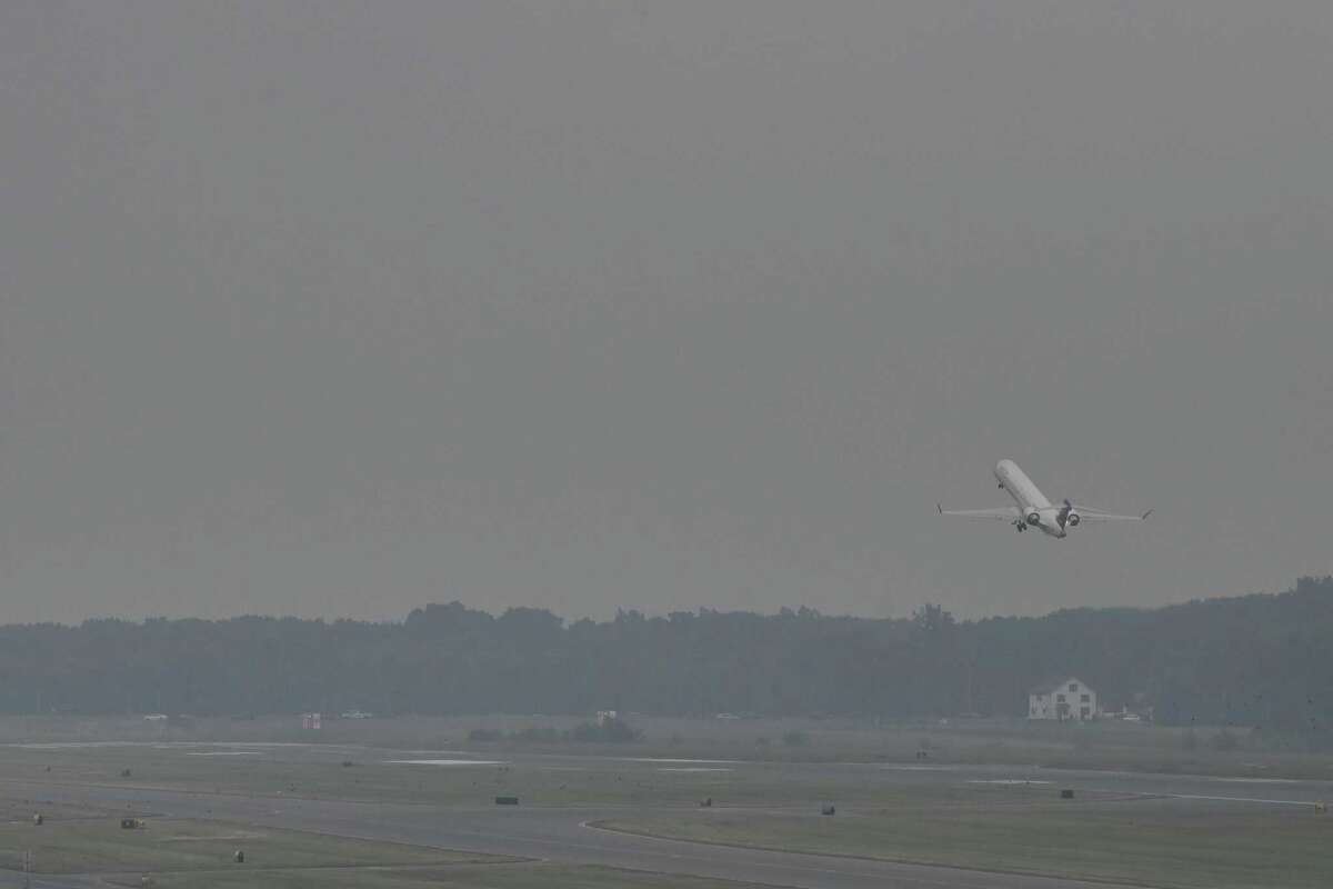 Photos of haze from Canadian wildfires covered New York for three days