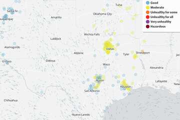 Map: Houston TX tornado, severe thunderstorm path