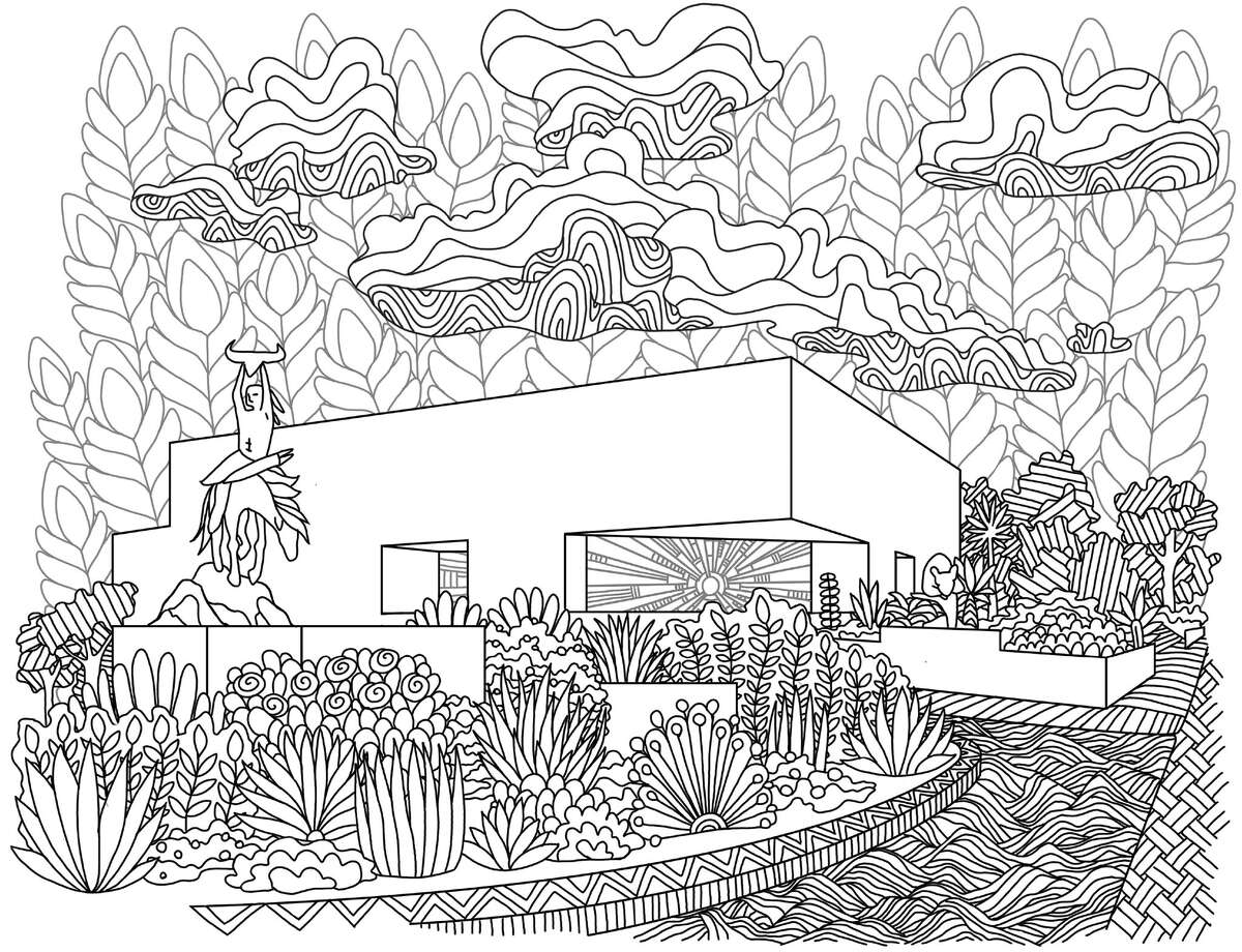 Stark Cultural Venues in Orange inspiring coloring book illustrations