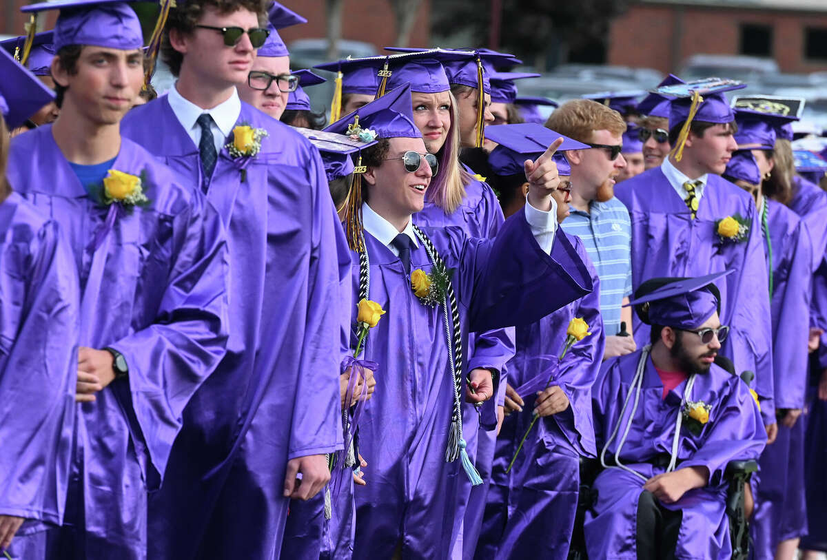 Ellington High School graduates celebrate their accomplishments