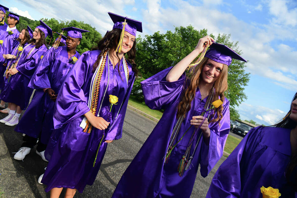 Ellington High School graduates celebrate their accomplishments