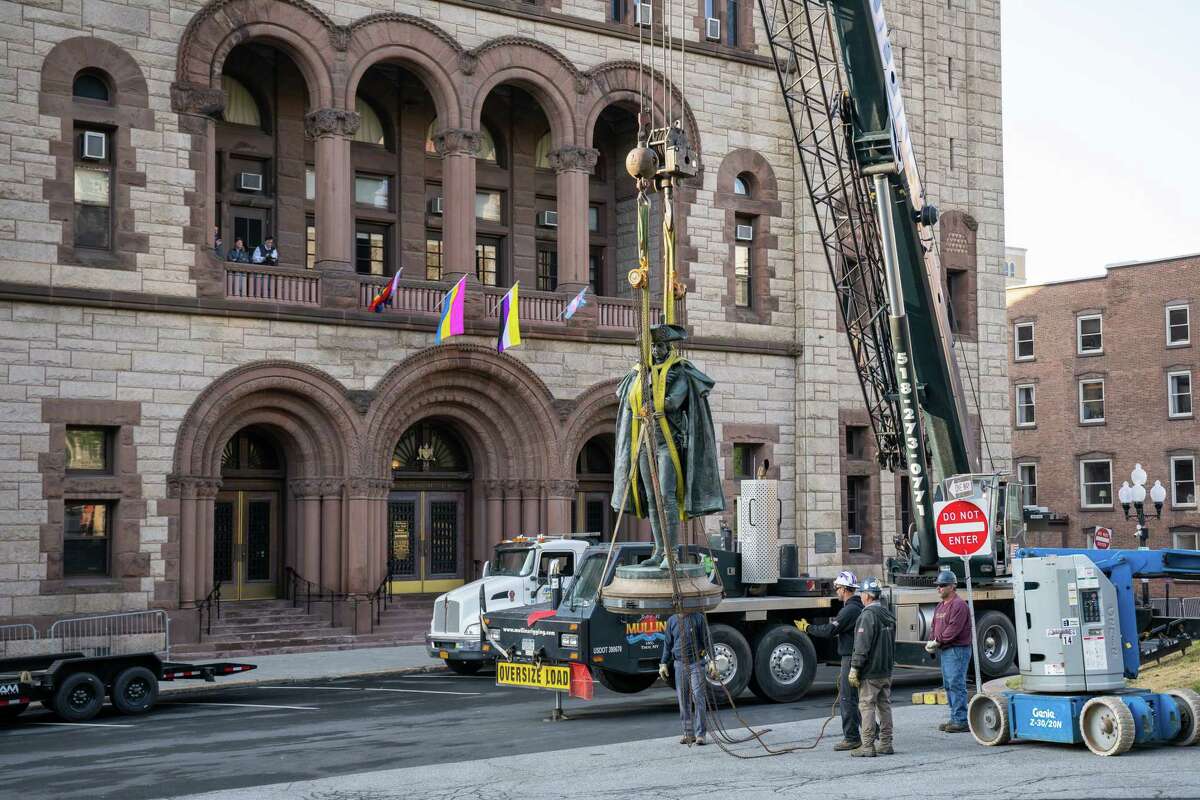 Albany's Phillip Schuyler statue removed