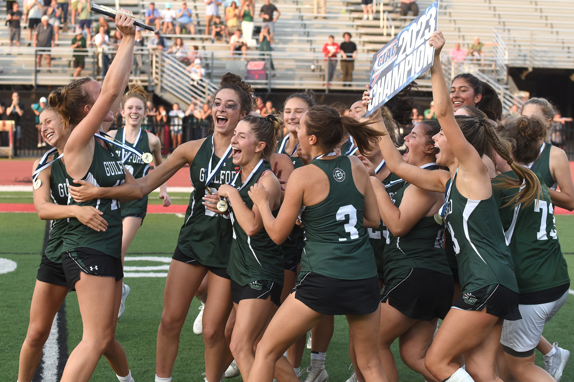 Guilford girls lacrosse beats East Lyme for Class M three- peat