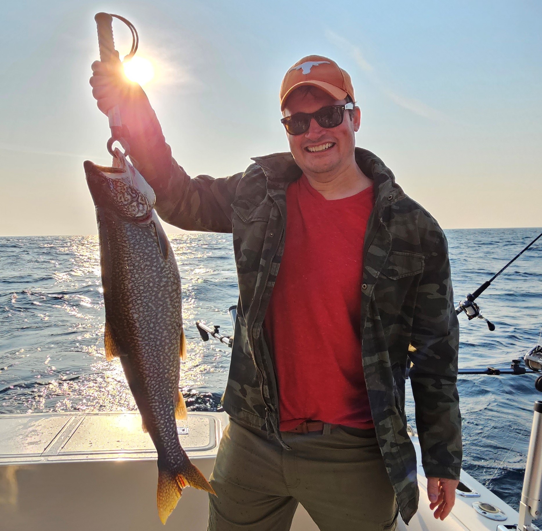 Tom Lounsbury and sons Jake, Joe and Josh catch many Lake Huron trout