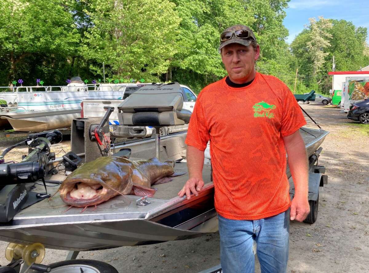 Man catches record-breaking flathead catfish in Pennsylvania river