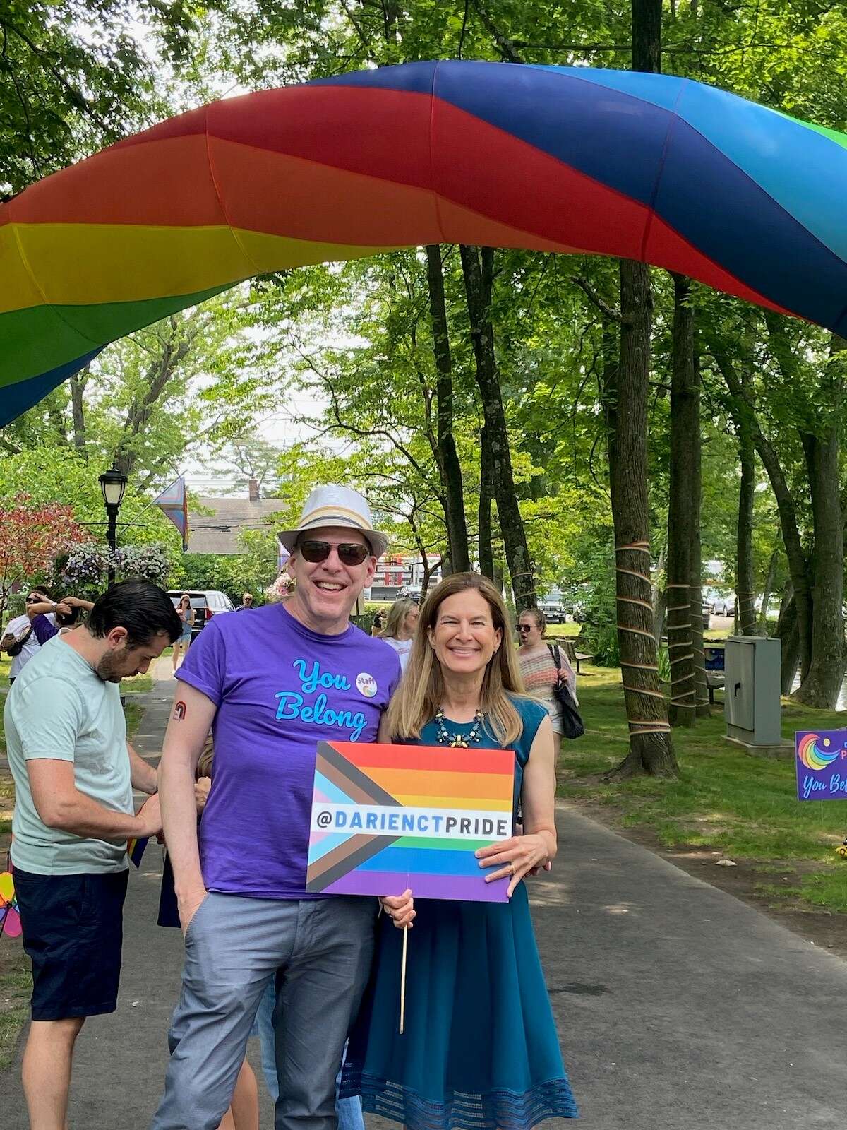 Darien's LGBTQ residents protest town's pride flag policy