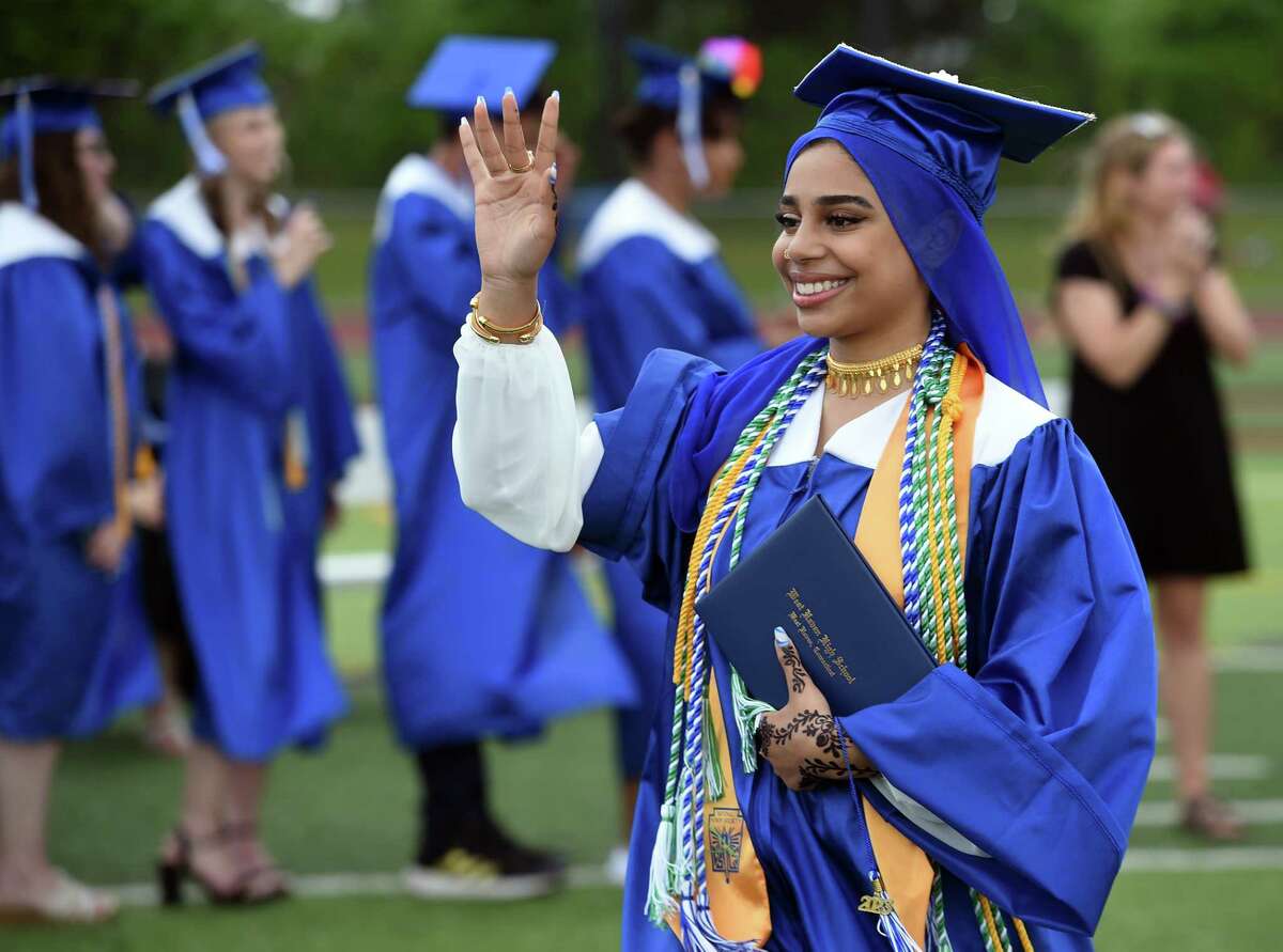 Crowd turns out to celebrate West Haven High graduates