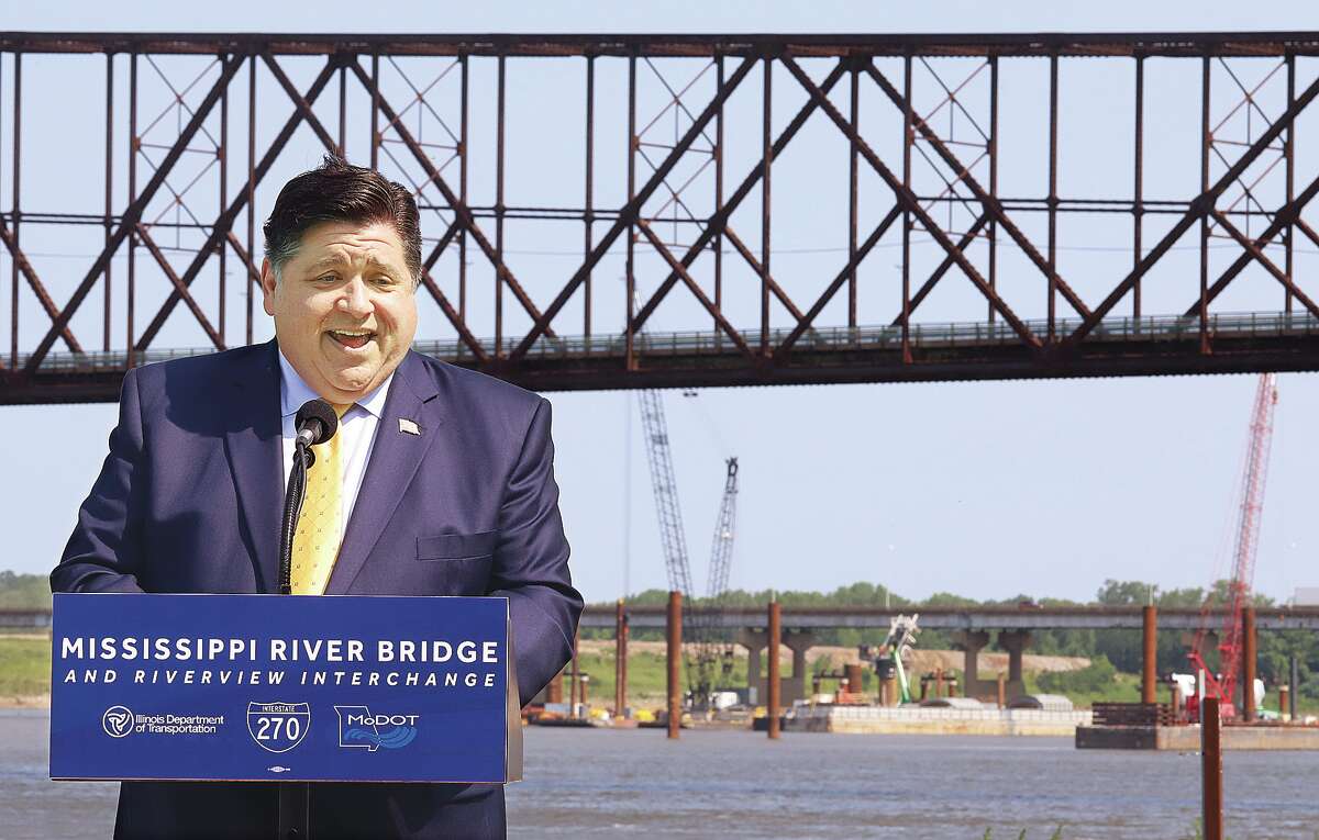 Chain Of Rocks Bridge Construction