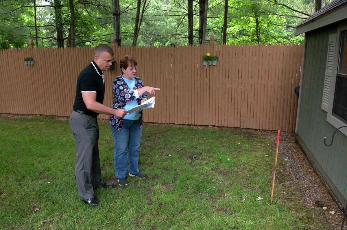 Mostly in Hudson River, but power line will cut through yards, too