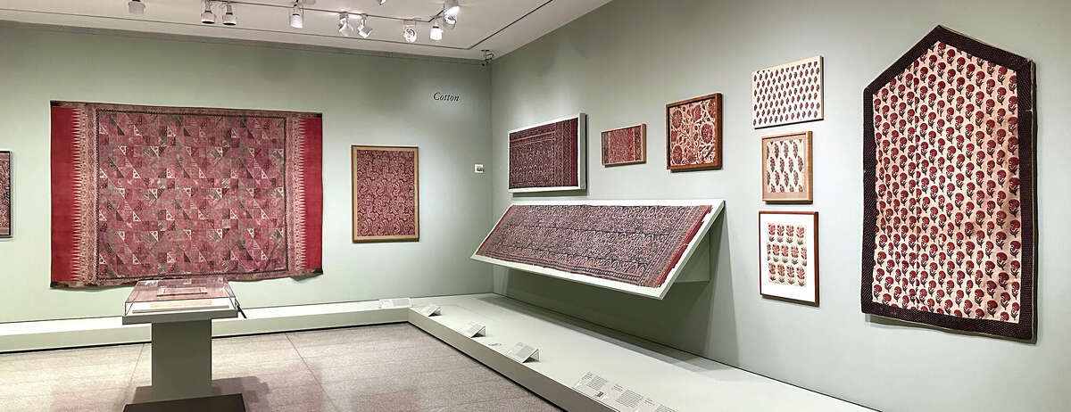 Houston Museum of Fine Art's Millennium Gallery featuring fabrics