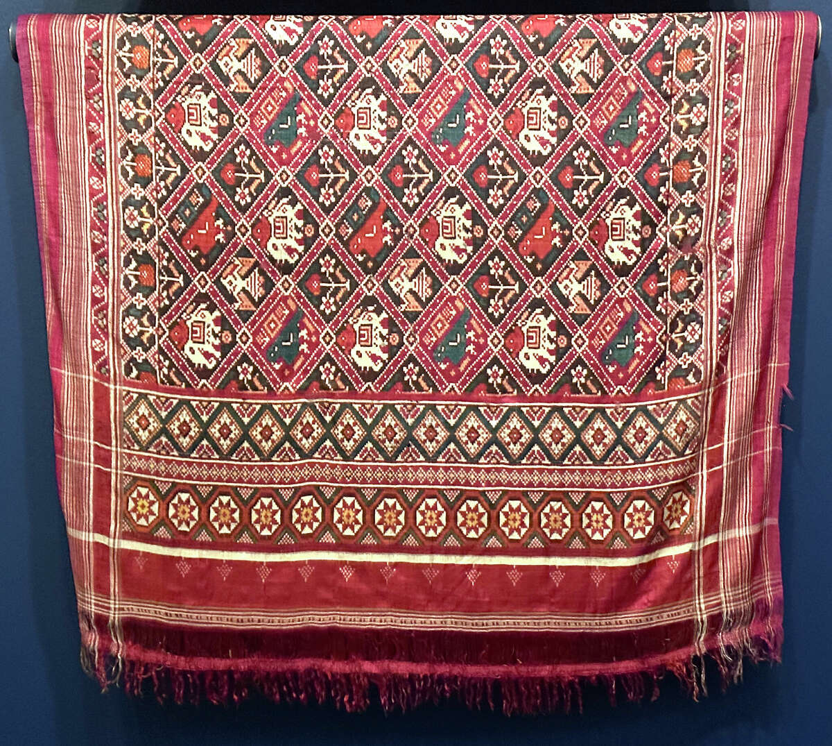 Houston Museum of Fine Art's Millennium Gallery featuring fabrics