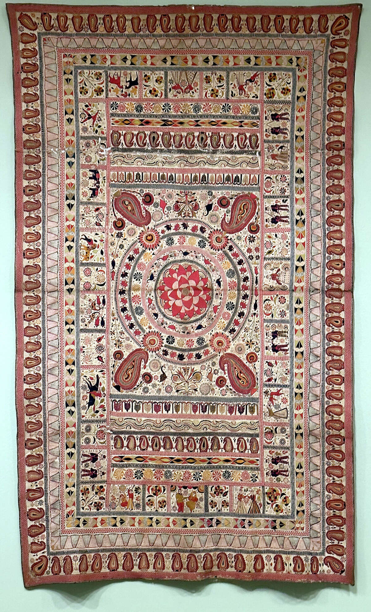 Houston Museum of Fine Art's Millennium Gallery featuring fabrics