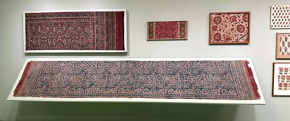 Houston Museum of Fine Art's Millennium Gallery featuring fabrics