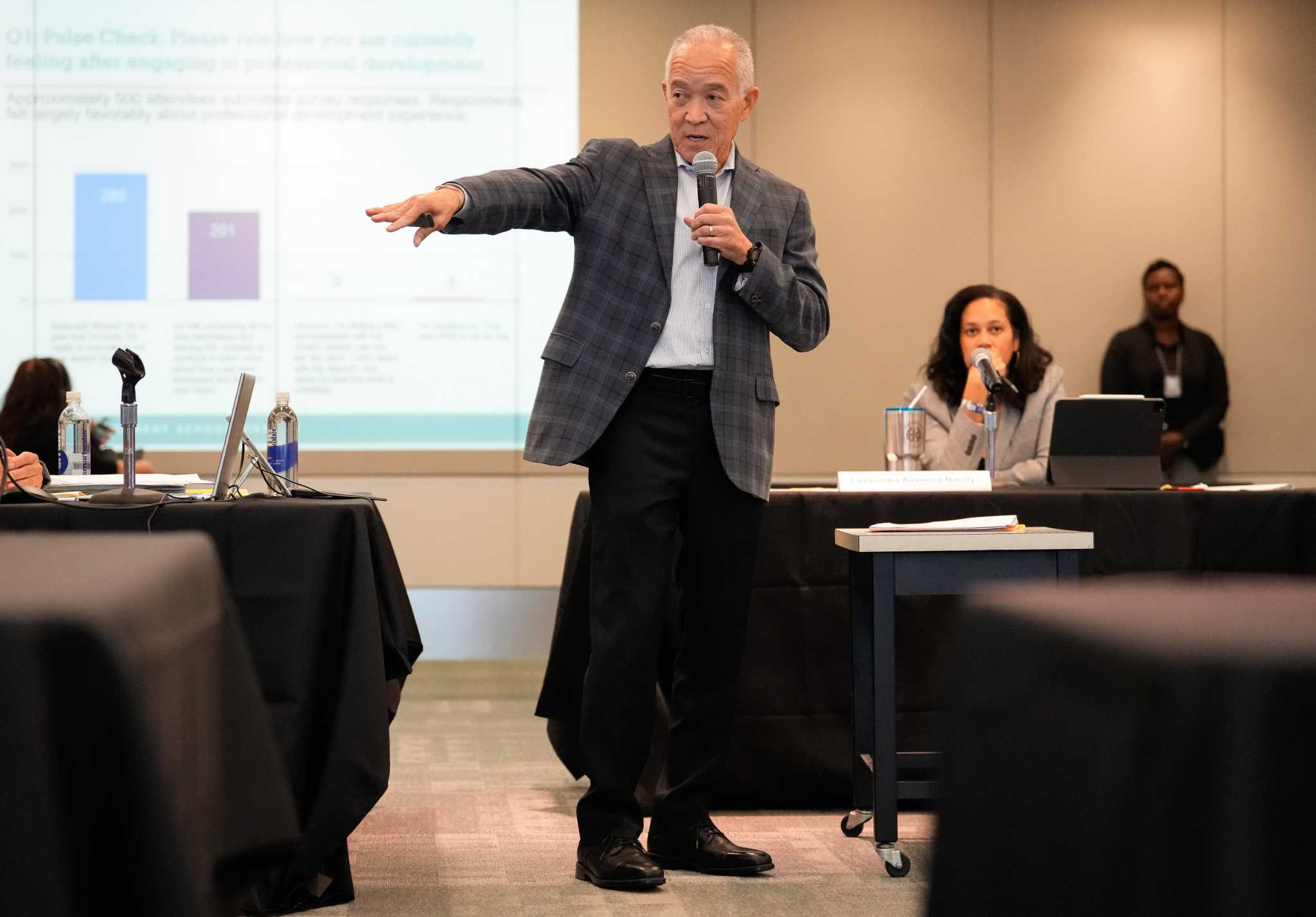 State-appointed board and superintendent meet to pass HISD budget