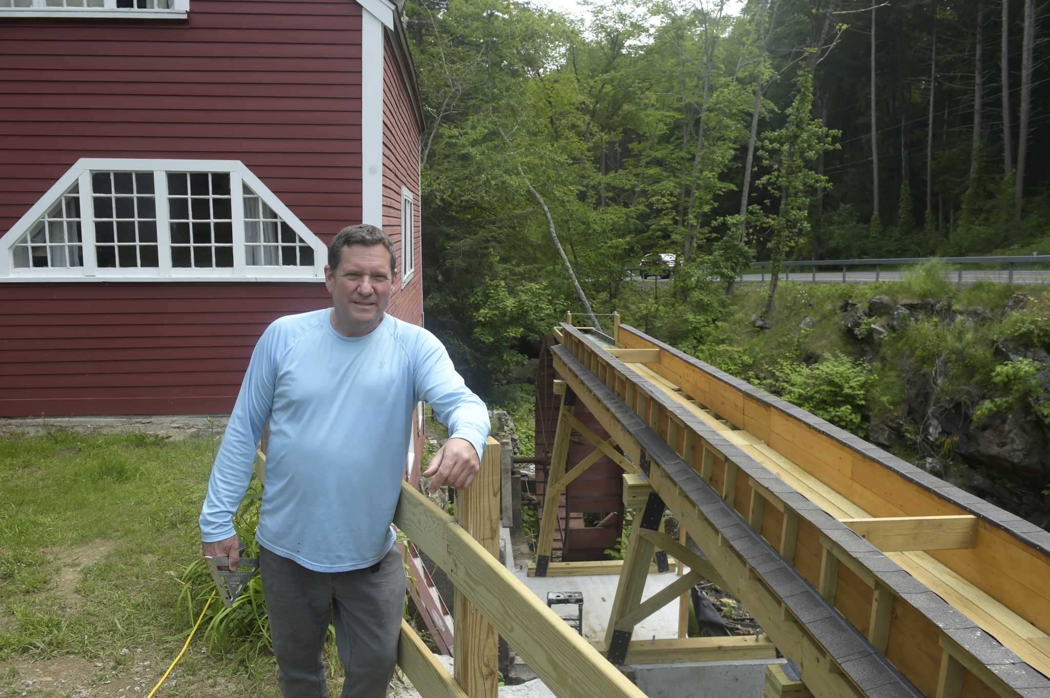 Restoration of Bridgewater Red Mill from flood nearing completion